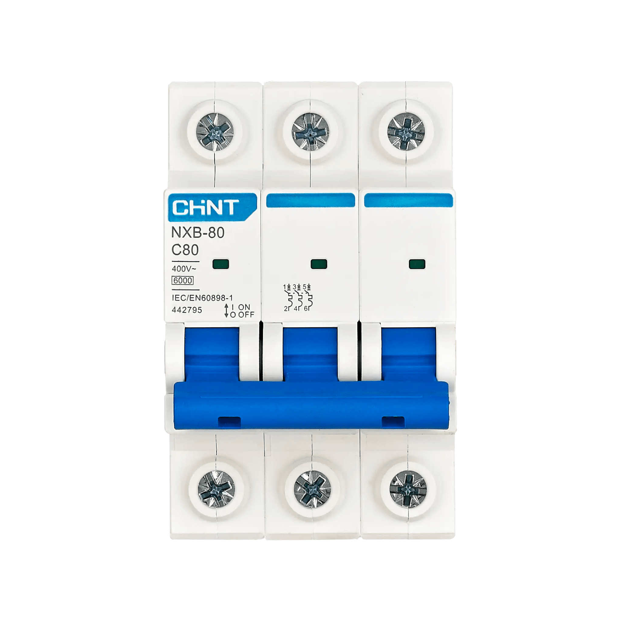 کلید مینیاتوری سه فاز 20آمپر NB7-3PC20 تیپ C - مهدان الکتریک